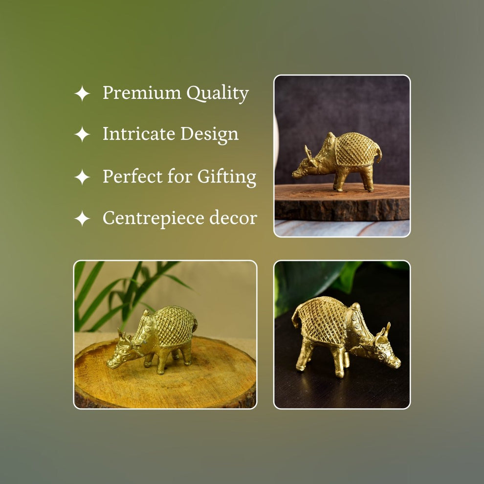 Dokra Ox Brass Masterpiece - Buy Exquisite Decor Online – Sowpeace